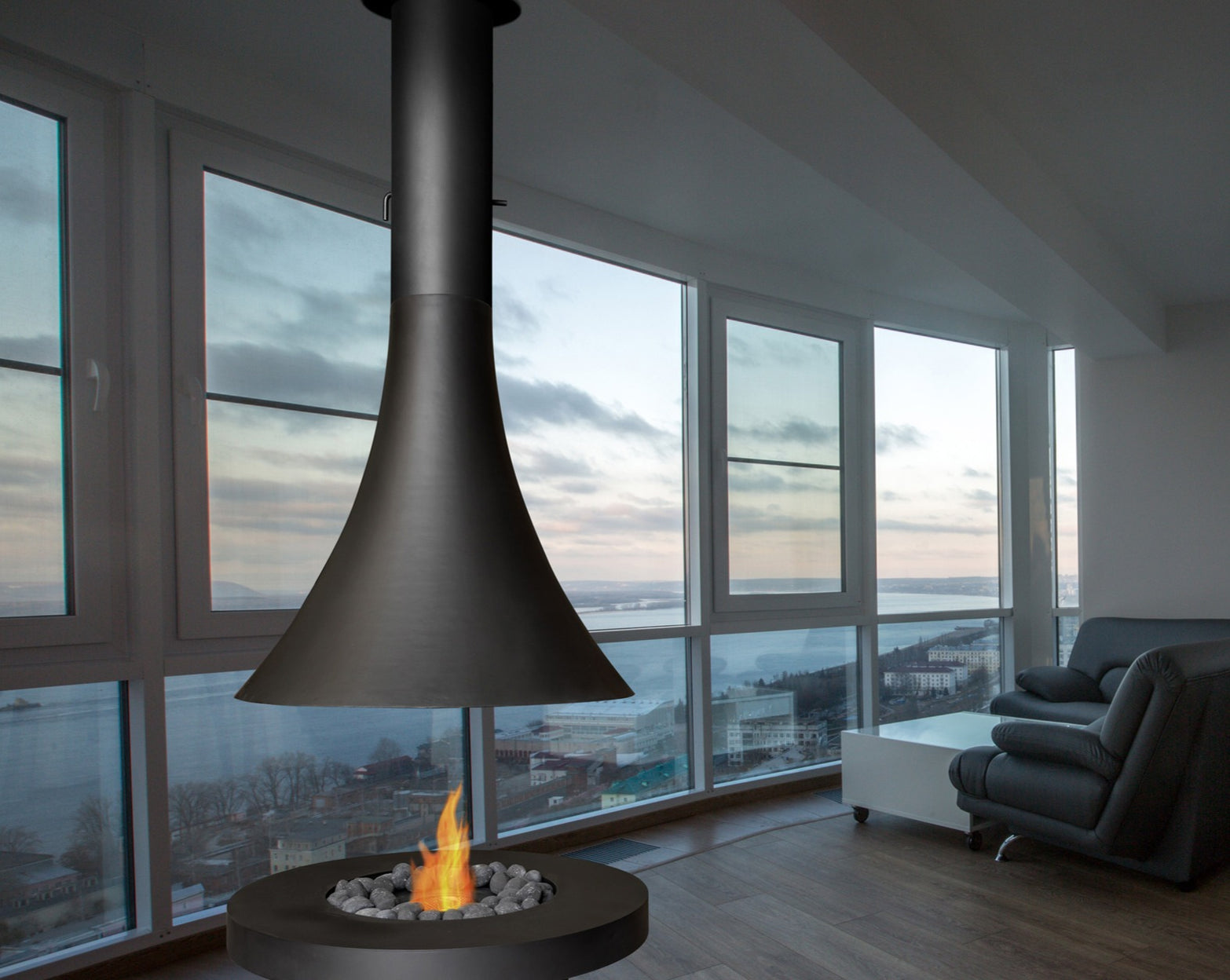 CONE Suspended Fire – Wellington Fireplace Studio